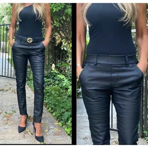 BEVY FLOG | Pants & Jumpsuits | Bevy Flog Dafna Style In Vegan Leather ...